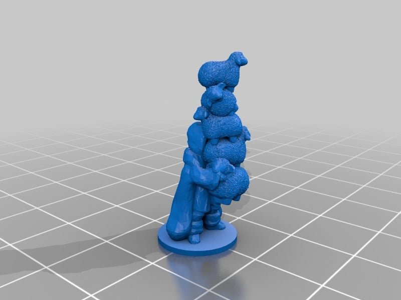 Stack O’ Sheep Catan Robber 3D Printer Model Download Free STL File ...