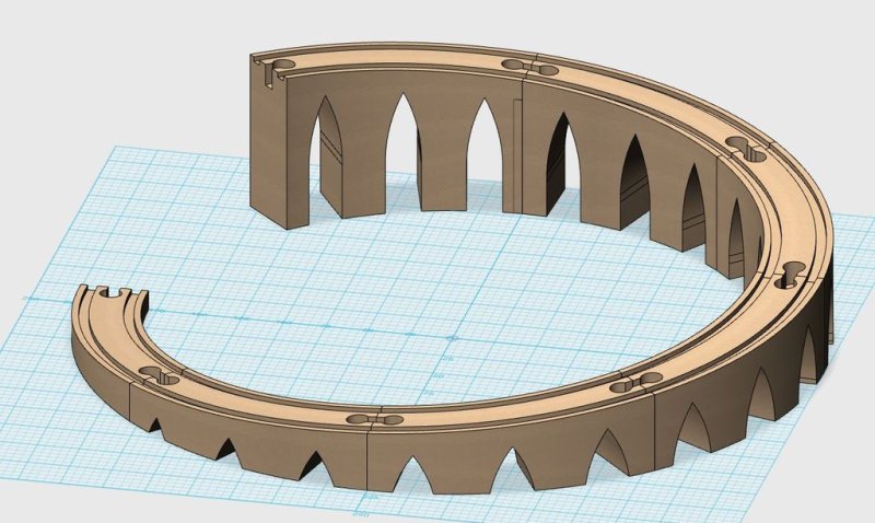 Curved Incline Rails For IKEA And BRIO Railway. 3D Printer Model ...
