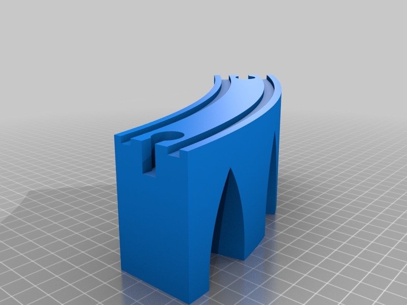 Curved Incline Rails For IKEA And BRIO Railway. 3D Printer Model ...