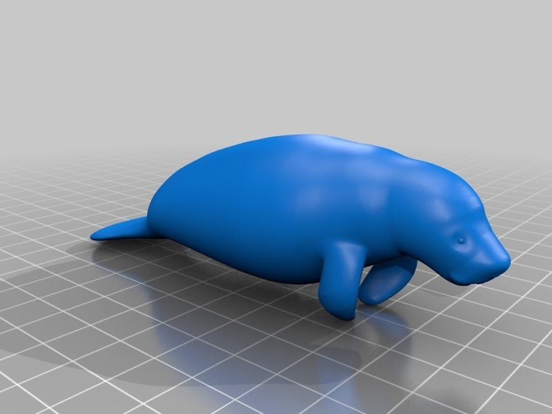Molly The Manatee 3D Printer Model Download Free STL File - 3axis.co