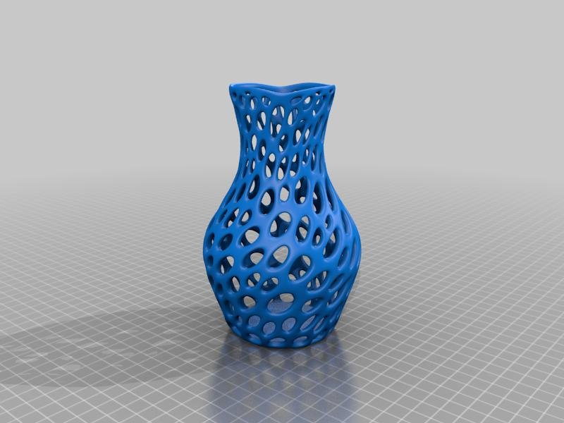 Decorative Organic Vase 3D Printer Model Download Free STL File - 3axis.co