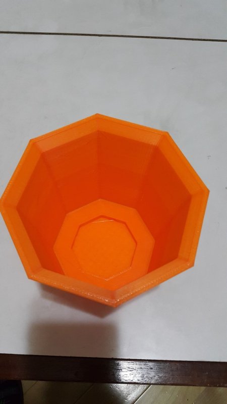 Octagon Flower Pot 3D Printer Model Download Free STL File - 3axis.co