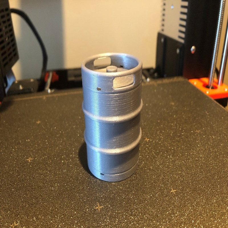 Beer Keg Scale Model Standard US Half Barrel 15.5 Gallons 3D Printer ...