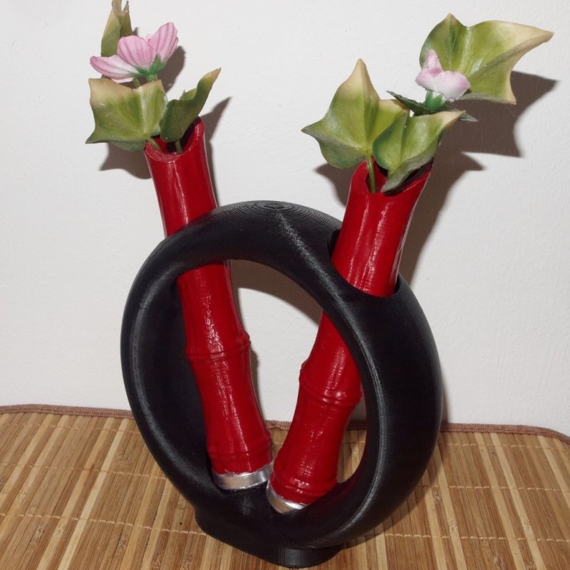 Bamboo Zen Vase 3D Printer Model Download Free STL File - 3axis.co