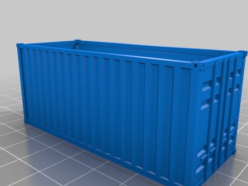 HO Scale 1CC Container 3D Printer Model Download Free STL File - 3axis.co