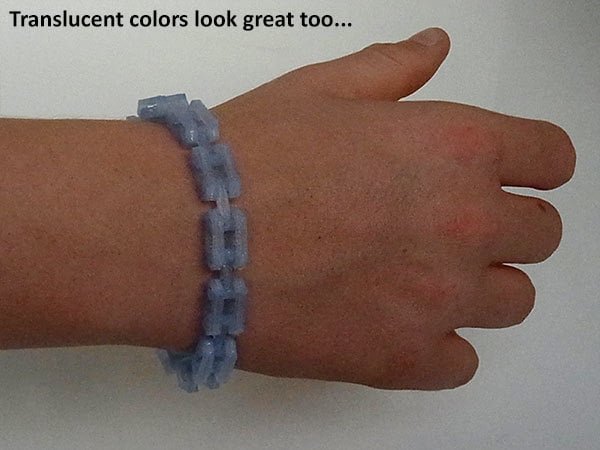 Customizable Link Bracelet 3D Printer Model Download Free STL File ...