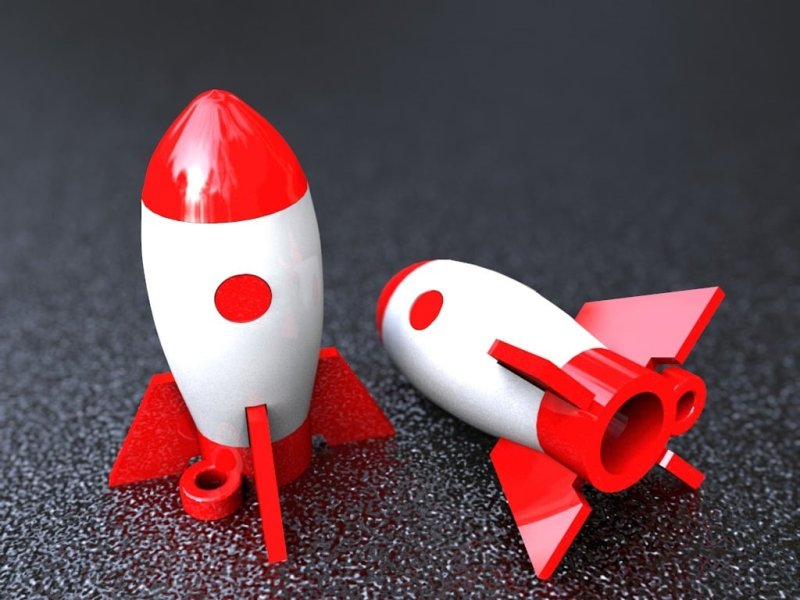 Desk Nuke W. Launchpad 3D Printer Model Download Free STL File - 3axis.co