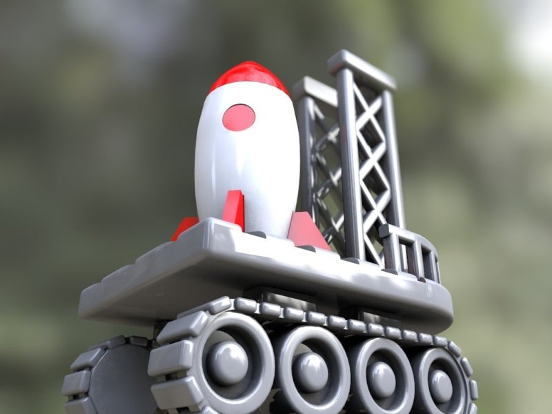 Desk Nuke W. Launchpad 3D Printer Model Download Free STL File - 3axis.co