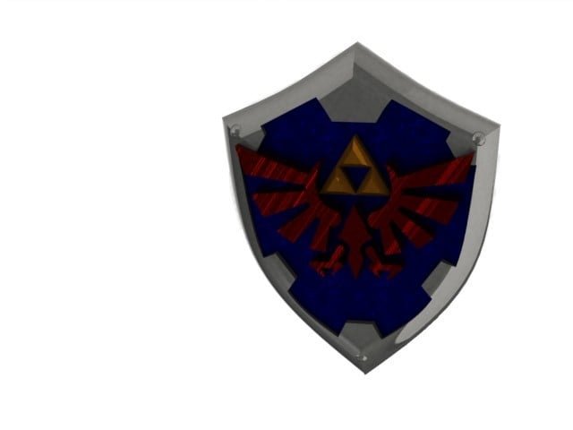 Hylian Shield. Zelda 3D Printer Model Download Free STL File - 3axis.co