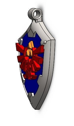 Hylian Shield. Zelda 3D Printer Model Download Free STL File - 3axis.co