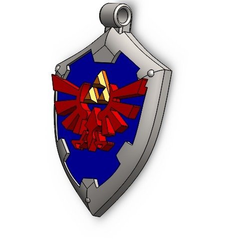 Hylian Shield. Zelda 3D Printer Model Download Free STL File - 3axis.co