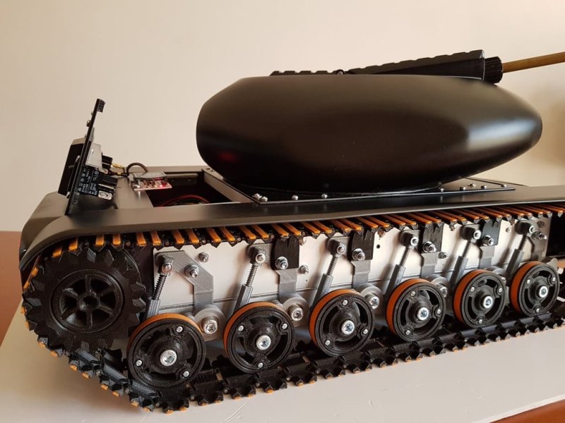 Tank RC. Turret 3D Printer Model Download Free STL File - 3axis.co