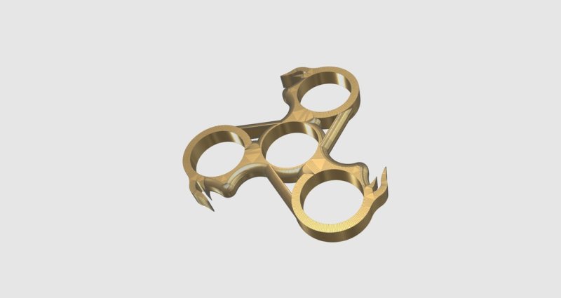 Flamed And Filleted Fidget Spinner Set (EDC) *Updated* 3D Printer Model ...