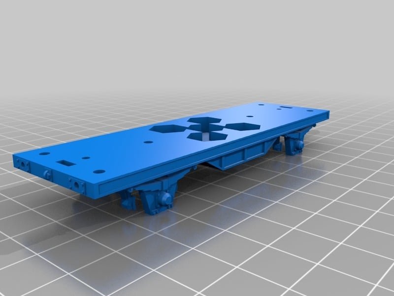 H0 Scale Wagon Chassis Compatible With Hobby Series 3D Printer Model Download Free STL File ...