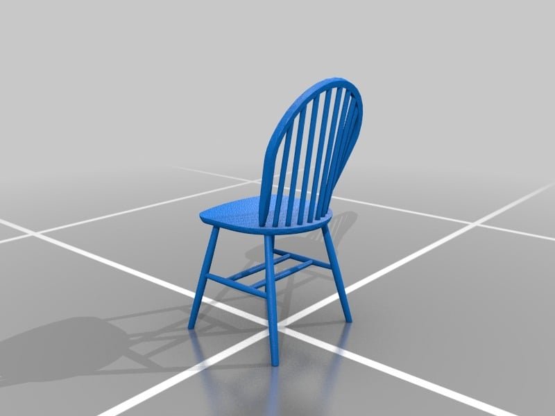 Dining Room Chair 3D Printer Model Download Free STL File - 3axis.co
