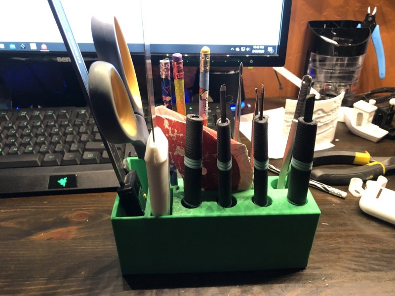 Desk Organizer 3D Printer Model Download Free STL File - 3axis.co
