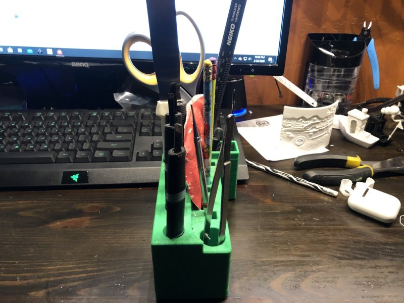 Desk Organizer 3D Printer Model Download Free STL File - 3axis.co