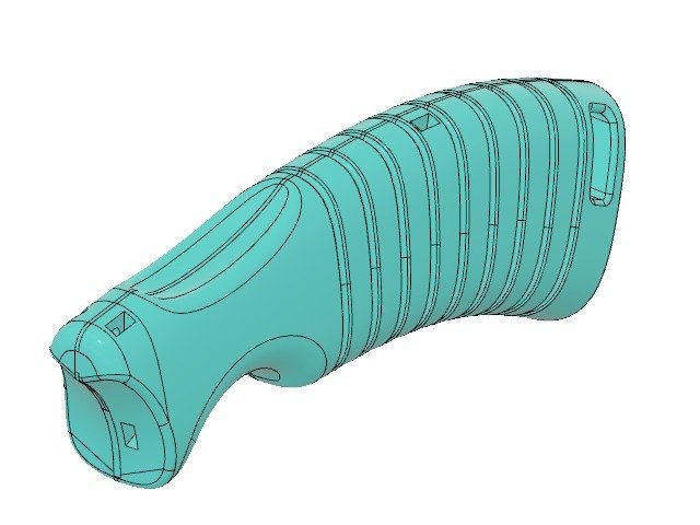 Ergonomic Hacksaw Handle W/3mm Screws 3D Printer Model Download Free ...