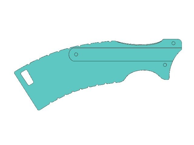 Ergonomic Hacksaw Handle W/3mm Screws 3D Printer Model Download Free ...