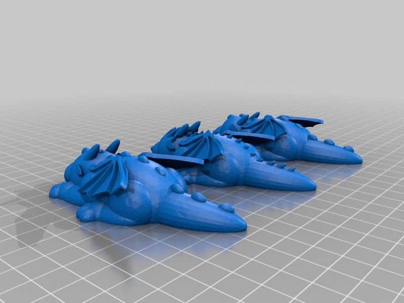 Baby Dragons 3D Printer Model Download Free STL File - 3axis.co