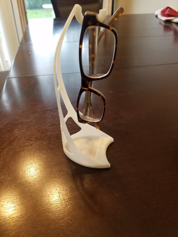 SpecStand Vertical Desktop Eyeglass Holder 3D Printer Model Download ...