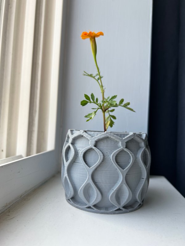 Geometric Flower Pot 3D Printer Model Download Free STL File - 3axis.co