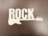 Laser Cut Word Rock With Guitar Band Wall Decor SVG DXF CDR AI PDF Free ...