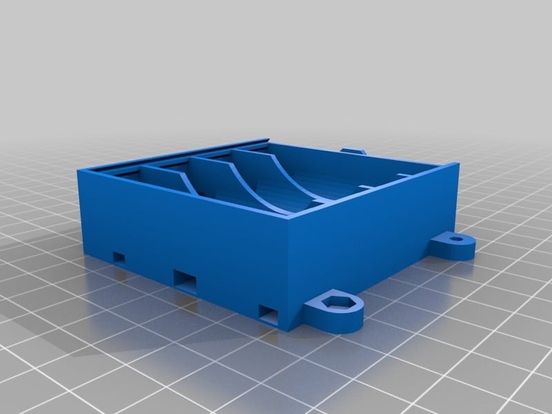 Battery Box With Printed Spring 3D Printer Model Download Free STL File ...