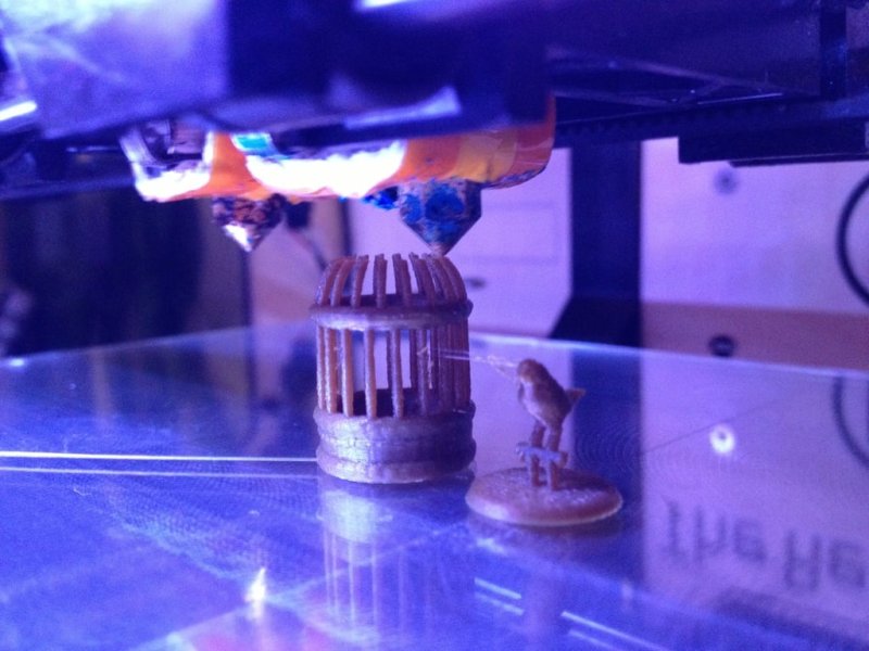 Bird In Cage Pendant 3D Printer Model Download Free STL File - 3axis.co