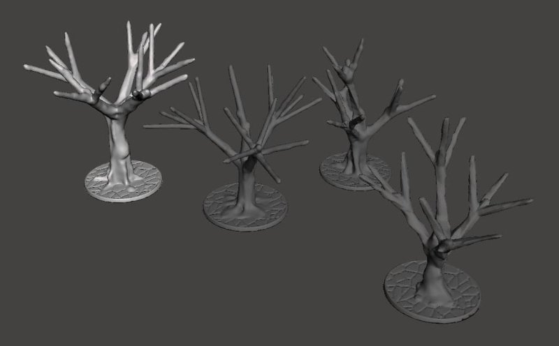 Wargaming Trees For Flocking – 15mm HotT 3D Printer Model Download Free ...
