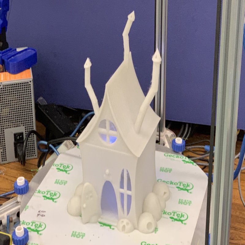Haunted House 3D Printer Model Download Free STL File - 3axis.co