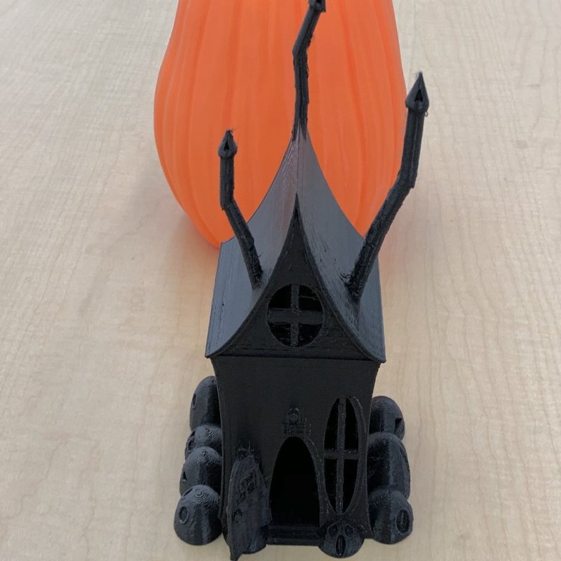 Haunted House 3D Printer Model Download Free STL File - 3axis.co