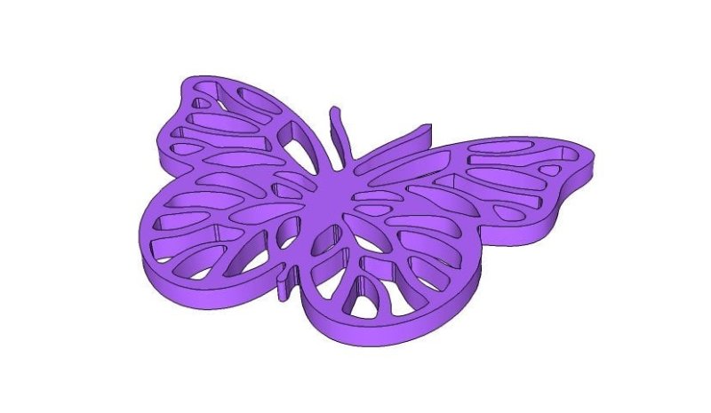 Butterfly # 60 3D Printer Model Download Free STL File - 3axis.co
