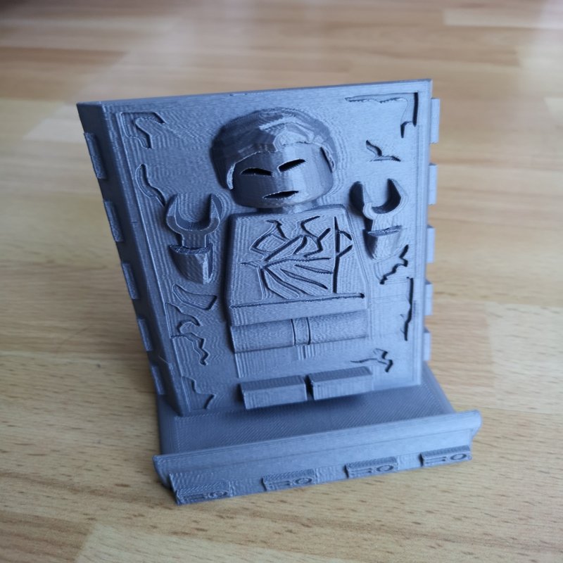 Lego Mini Figure Han Solo Phone Stand 3D Printer Model Download Free ...