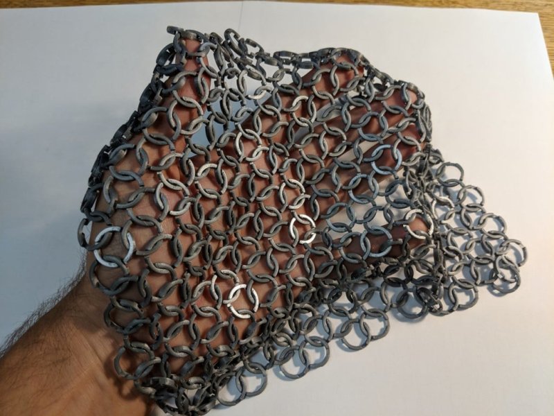 Medieval Style Chainmail Fabric 3D Printer Model Download Free STL File ...