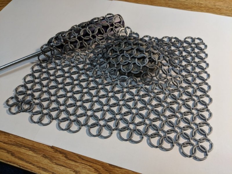 Medieval Style Chainmail Fabric 3D Printer Model Download Free STL File ...