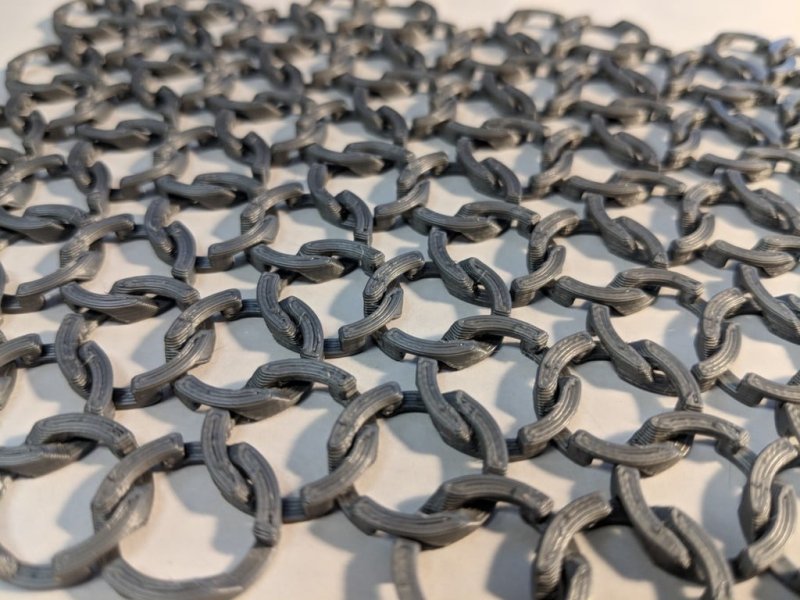 Medieval Style Chainmail Fabric 3D Printer Model Download Free STL File ...