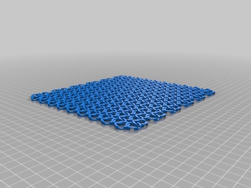 Medieval Style Chainmail Fabric 3D Printer Model Download Free STL File ...