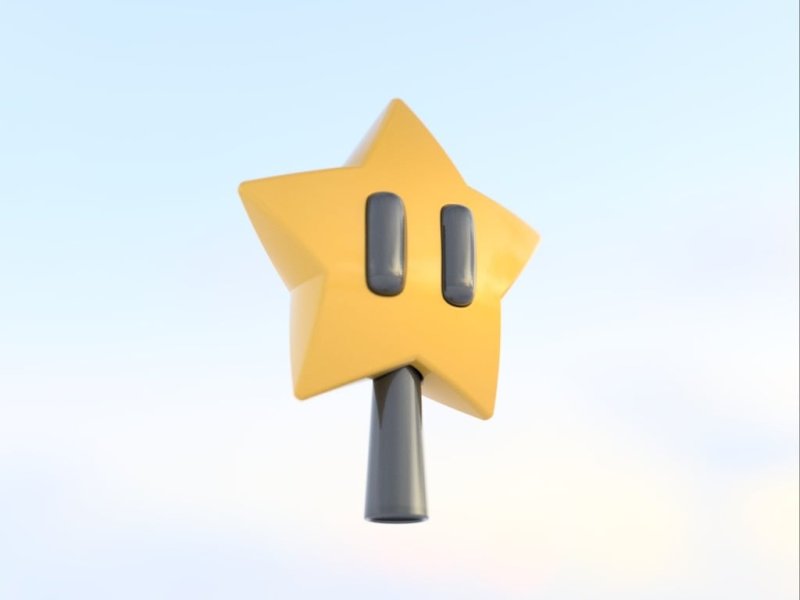 Mario Star Decorations 3D Printer Model Download Free STL File - 3axis.co