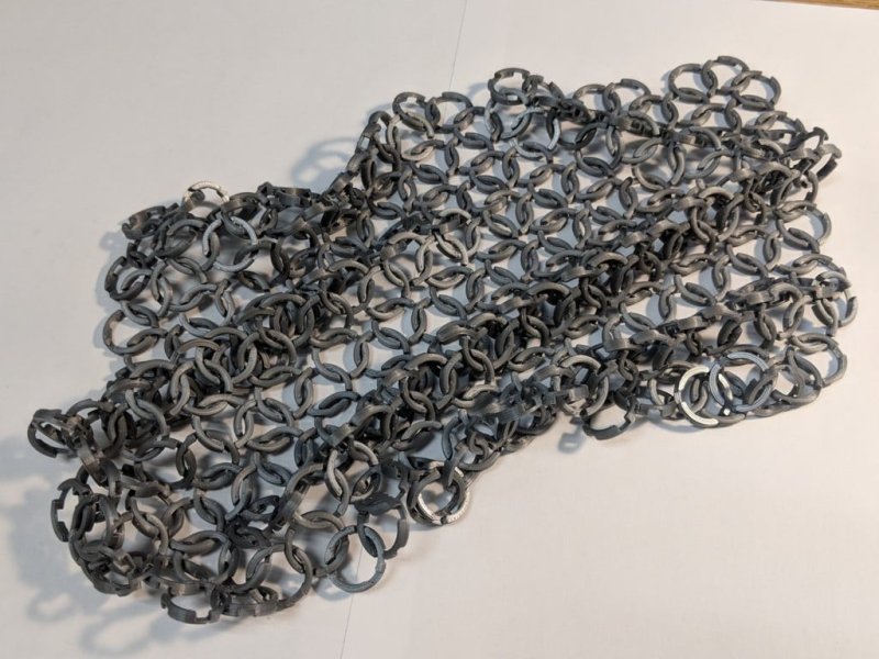 Medieval Style Chainmail Fabric 3D Printer Model Download Free STL File ...