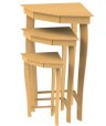 Laser Cut Nesting Tables Set Of 3 DXF File Free Download - 3axis.co