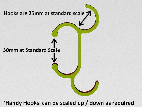 Handy Hooks 3D Printer Model Download Free STL File - 3axis.co