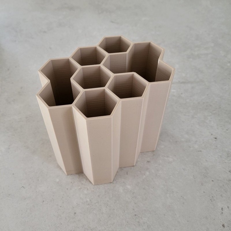 Hexagonal Desk Organizer 3D Printer Model Download Free STL File - 3axis.co