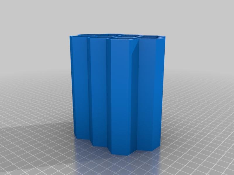 Hexagonal Desk Organizer 3D Printer Model Download Free STL File - 3axis.co