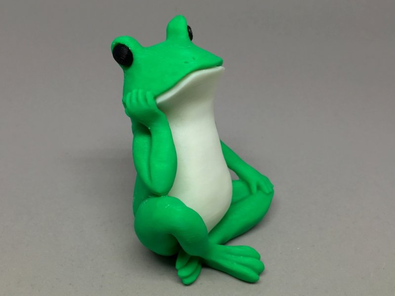 Bored Frog Colorized 3D Printer Model Download Free STL File - 3axis.co