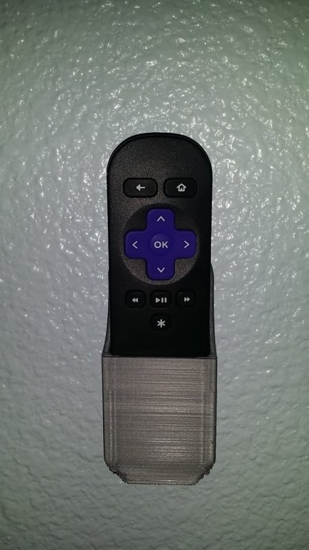 Roku Remote Wall Hanger 3D Printer Model Download Free STL File - 3axis.co