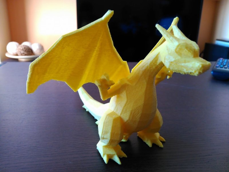 Charizard With Solid Support! 3D Printer Model Download Free STL File ...