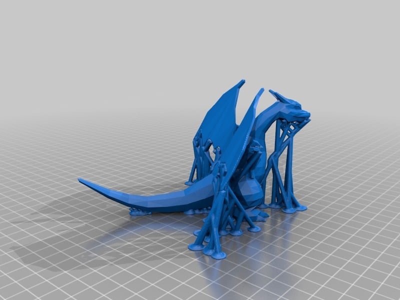 Charizard With Solid Support! 3D Printer Model Download Free STL File ...