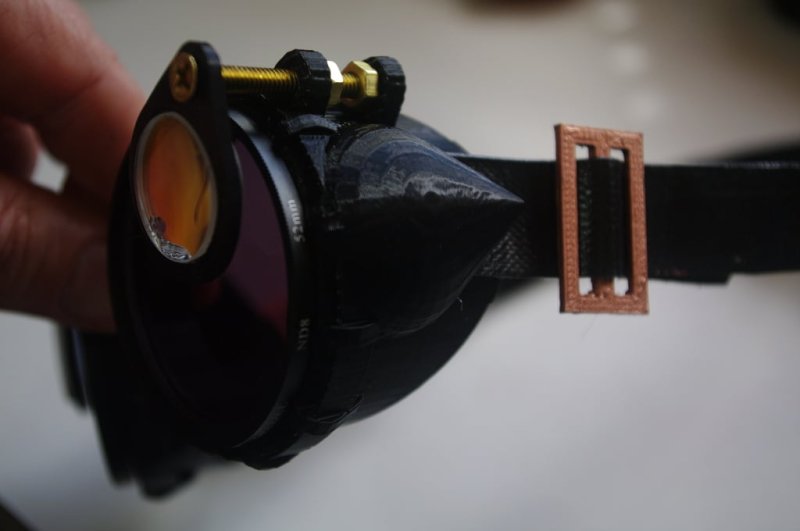 Steampunk Goggles Using 52mm Photographic Filters 3D Printer Model ...