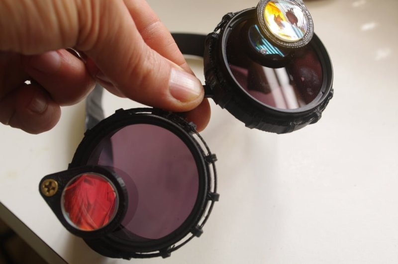 Steampunk Goggles Using 52mm Photographic Filters 3D Printer Model ...